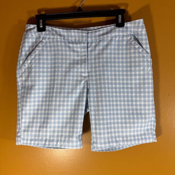 Callaway | Shorts | Callaway Optidri Gingham Golf Shorts Women Baby ...